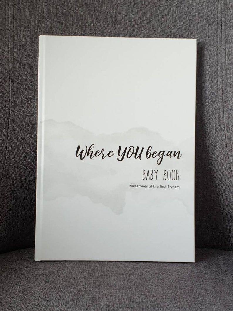 Baby Milestone Record Development Book Gender Neutral A4 Where - Etsy