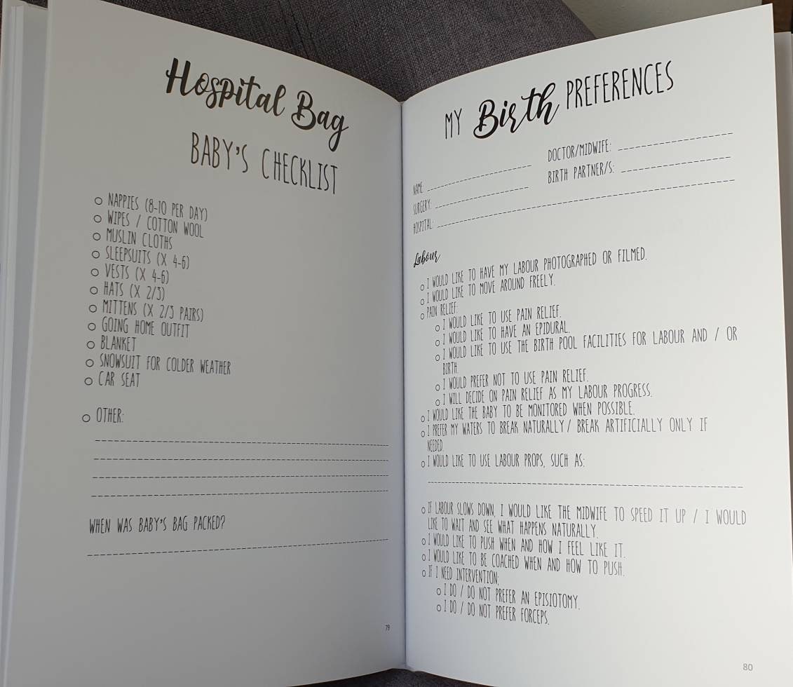 Pregnancy Journal Diary Record Book Gender Neutral A4 - Etsy