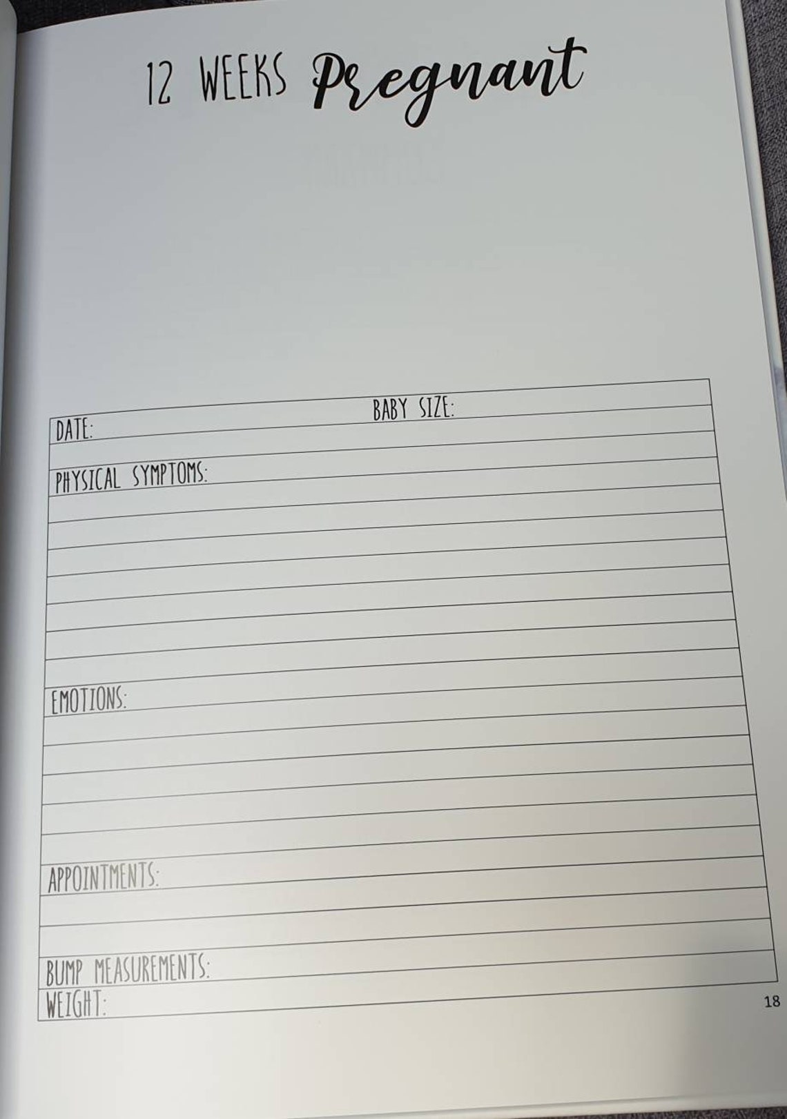 Pregnancy Journal Diary Record Book Gender Neutral A4 - Etsy