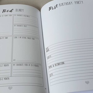 Baby Milestone Record Development Book Gender Neutral A4 Where You ...