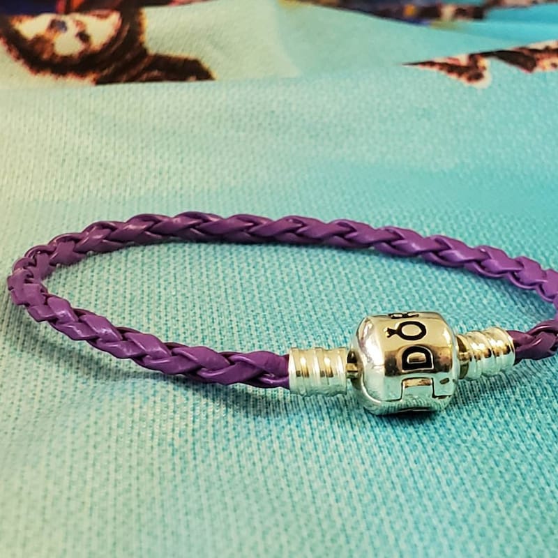 European Bracelet Purple - Etsy