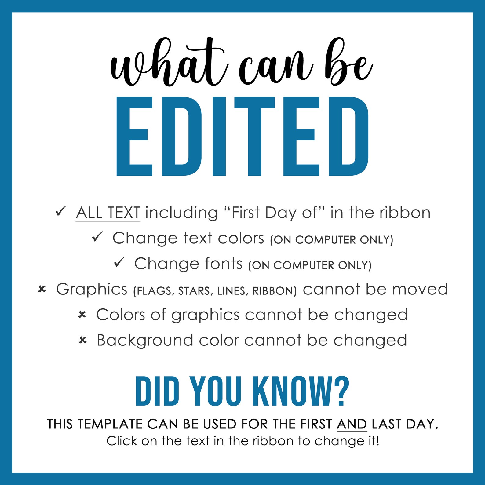 Editable First Day of School Poster - DIGITAL FILE - Printable Pastel ...