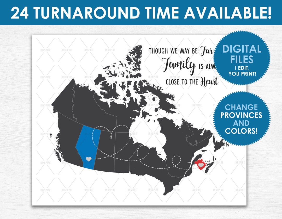 Long Distance Gift - Printable DIGITAL FILE - Personalized Moving Going ...