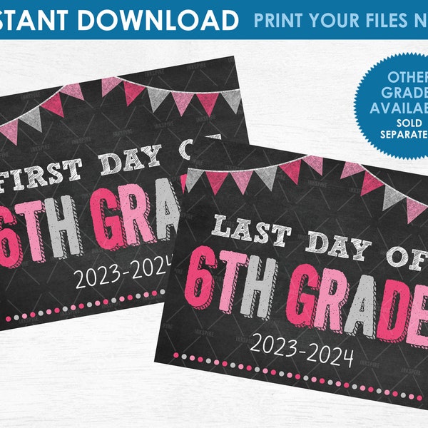 6th Grade Sign - Etsy