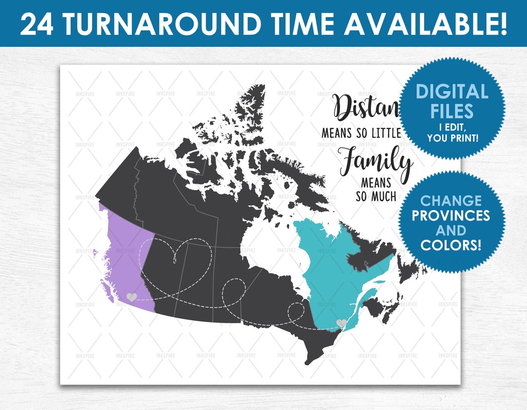 Long Distance Gift - Printable DIGITAL FILE - Personalized Moving Going ...