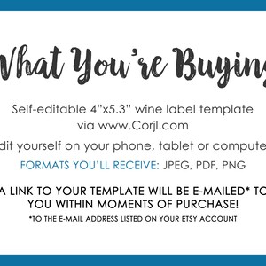 EDITABLE Wine Label Mom Wine Label Personalized Gift for Mom Mother's ...