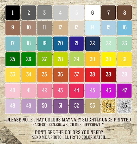 Wedding anniversary anniversary color chart | Honestweddingadvice.com
