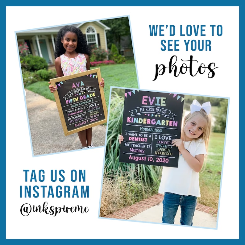 Editable First Day of School Poster - DIGITAL FILE - Printable Pastel ...