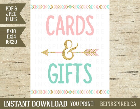 Wild One Cards & Gifts Sign INSTANT DOWNLOAD Printable | Etsy