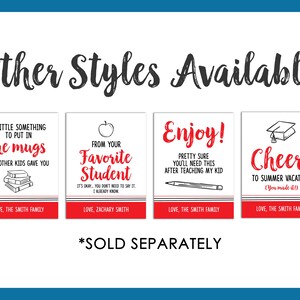 EDITABLE Funny Teacher Wine Label Teacher Appreciation Gift - Etsy