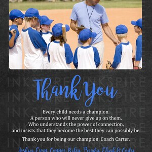 EDITABLE Soccer Coach Thank You Gift Printable End of Season - Etsy Canada