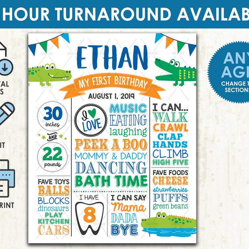 Alligator Birthday - Etsy