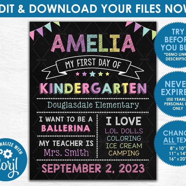 First Day of School - Etsy