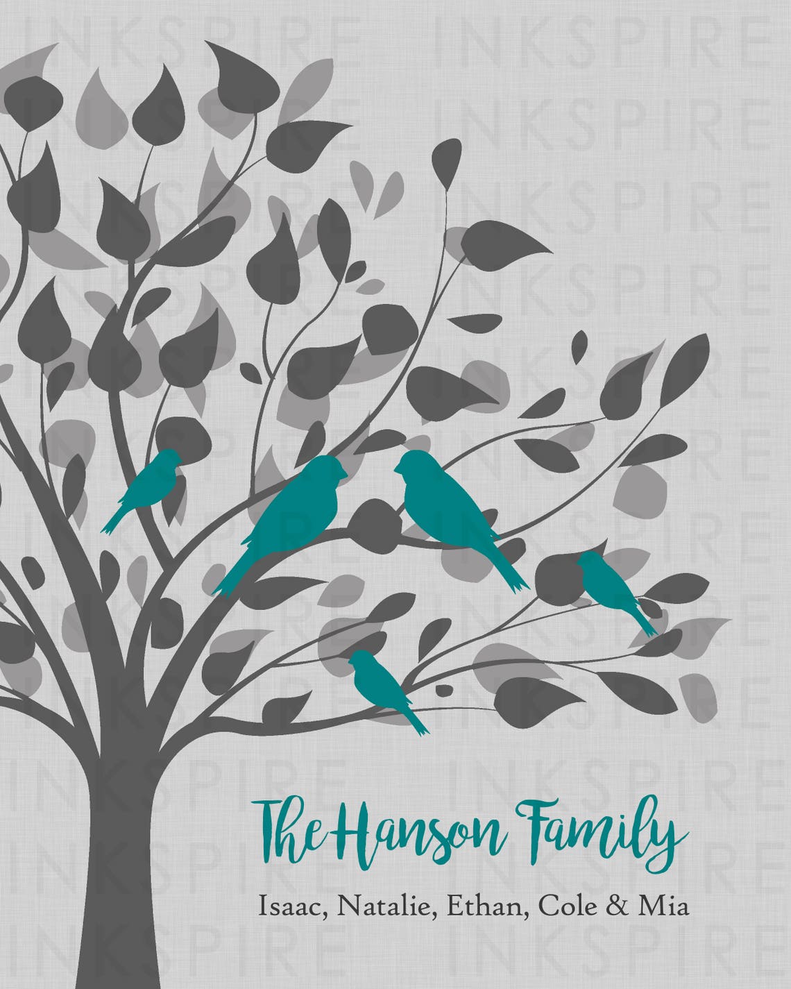 Personalized Family Tree Custom Family Tree Family Tree | Etsy