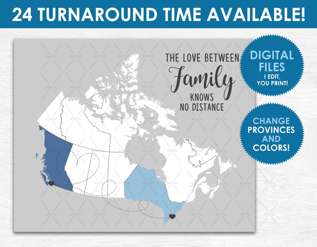 Long Distance Gift - Printable DIGITAL FILE - Personalized Moving Going ...