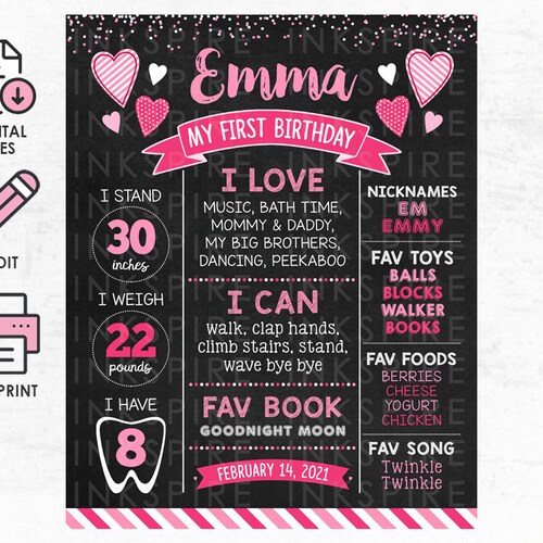 Editable First Day of School Poster DIGITAL FILE Printable - Etsy Canada