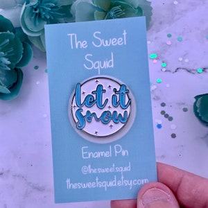 Let It Snow Soft Enamel Pin - Etsy