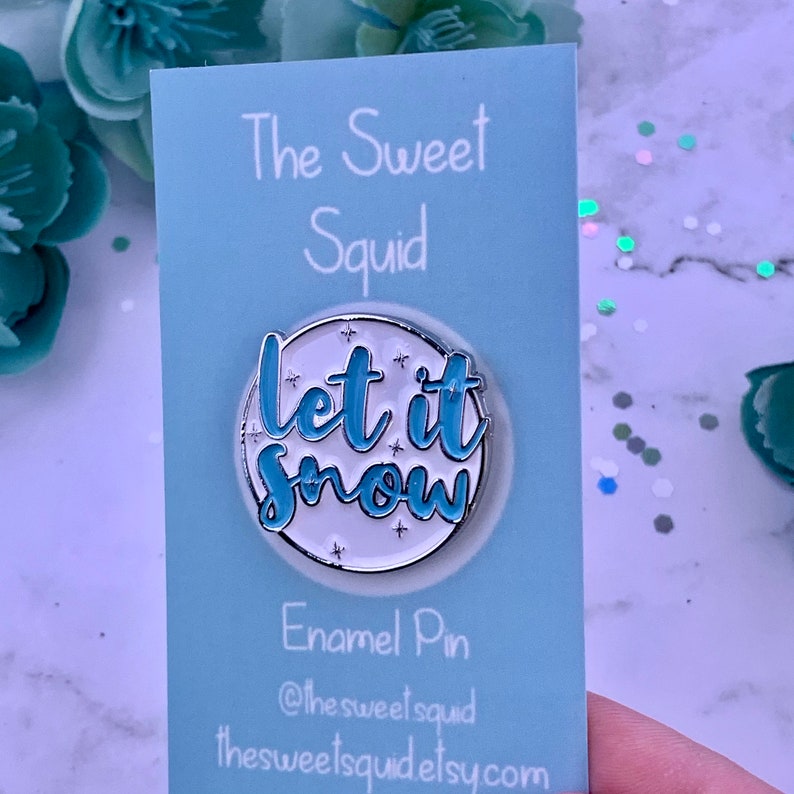 Let It Snow Soft Enamel Pin - Etsy