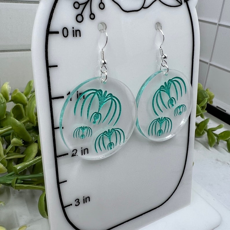 Avatar Pandora Wood Sprites Clear Engraved Acrylic Dangle Earrings - Etsy