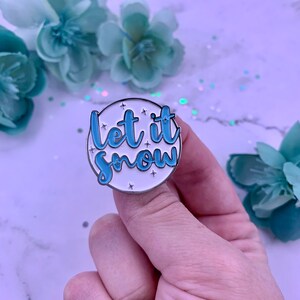 Let It Snow Soft Enamel Pin - Etsy