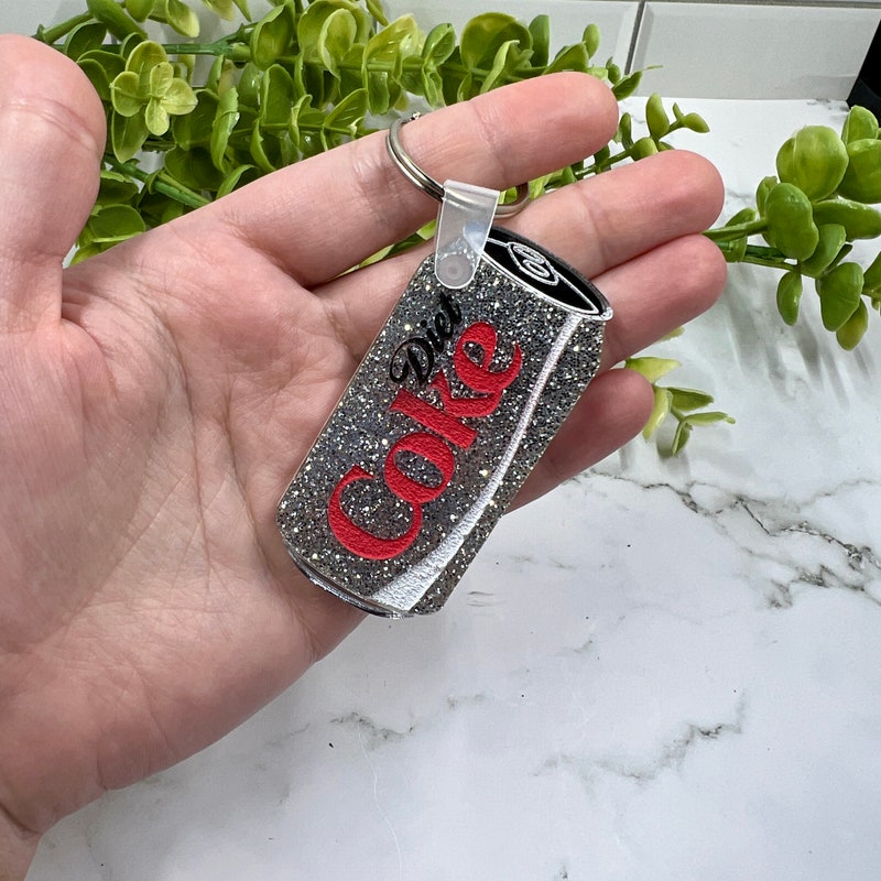 Diet Coke Soda Keychain - Etsy