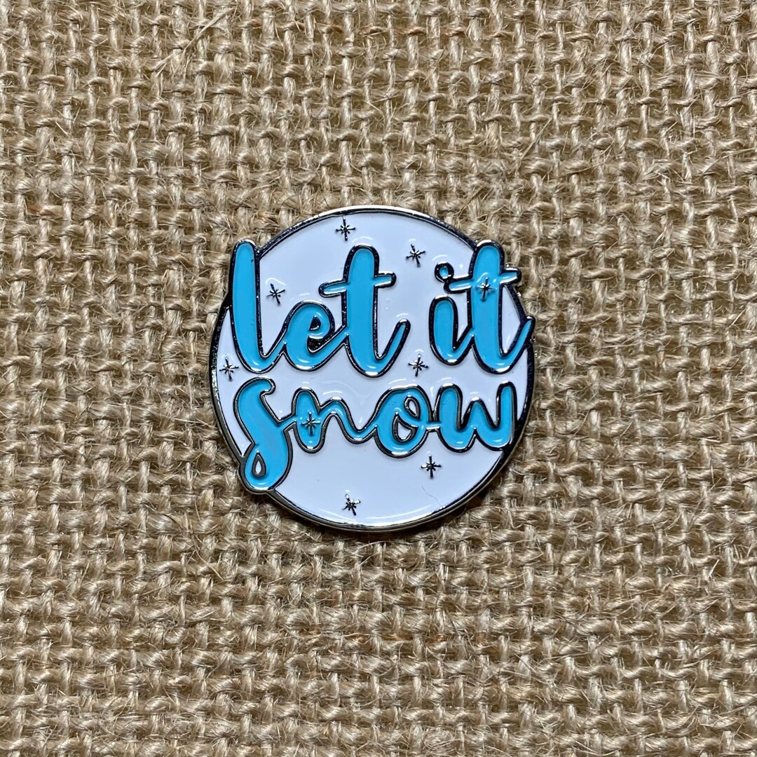 Let It Snow Soft Enamel Pin - Etsy