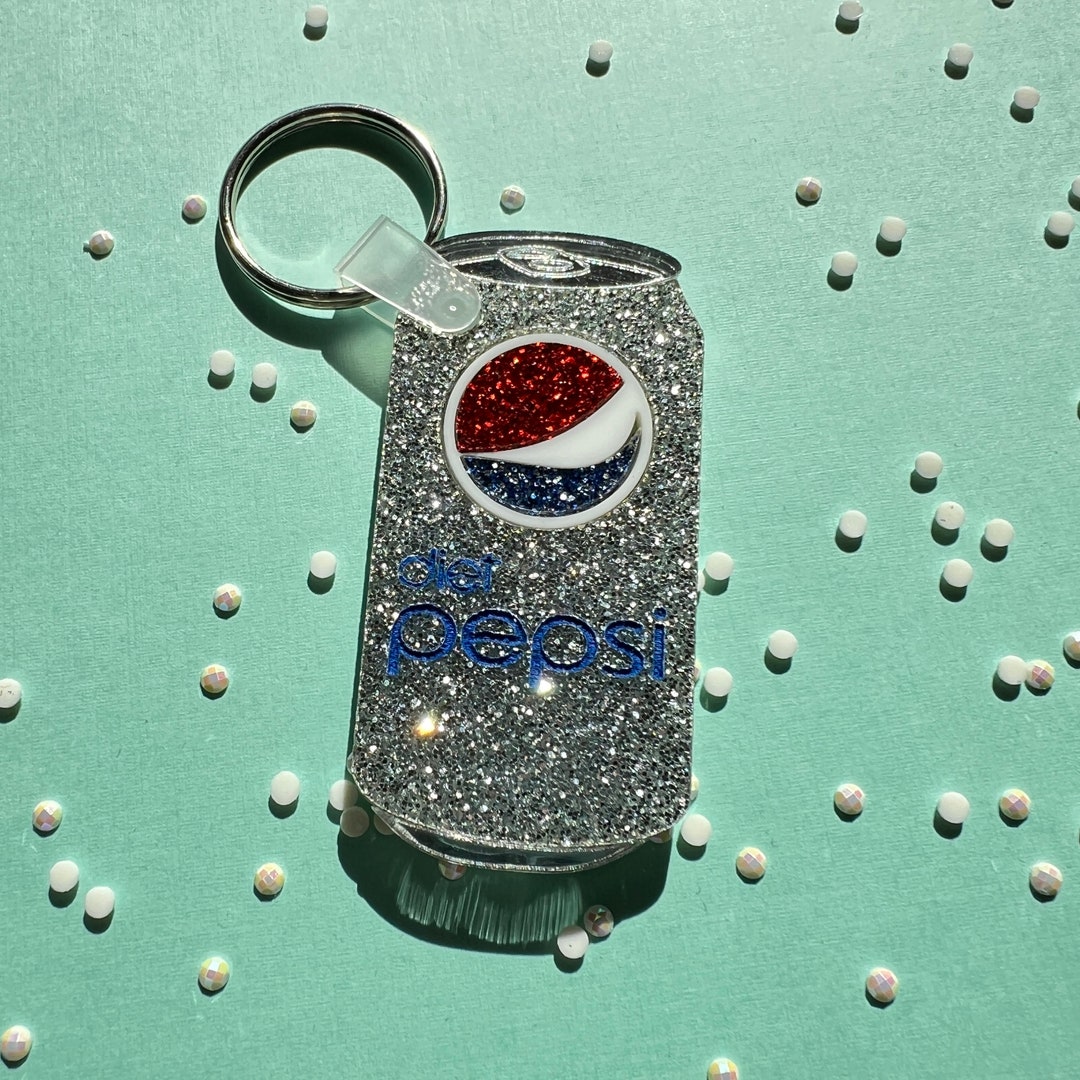 Diet Pepsi Can Layered Acrylic Keychain - Etsy