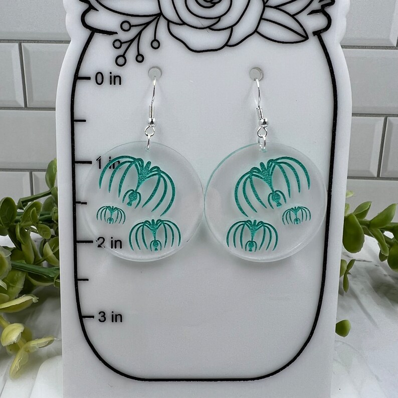 Avatar Pandora Wood Sprites Clear Engraved Acrylic Dangle Earrings - Etsy