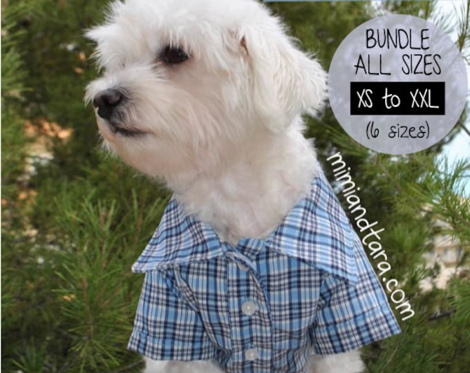Dog Shirt Pattern Size L, Dog Clothes, Sewing Pattern, Dog Clothes ...