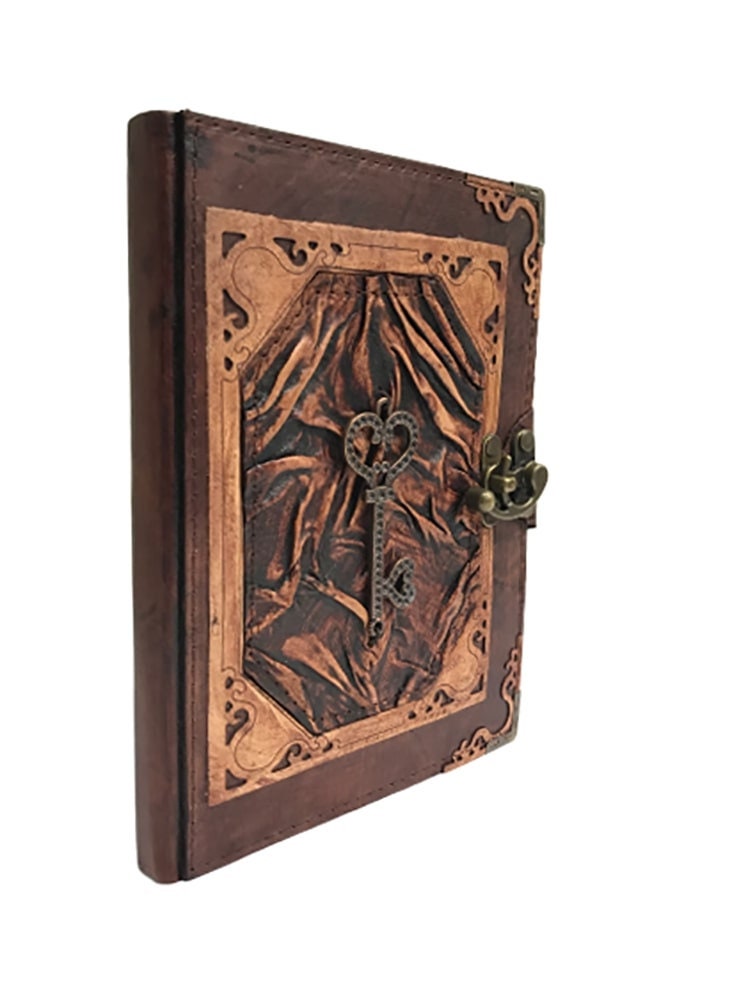 Genuine Leather-bound Romantic Heart Key Journal Notebook by | Etsy UK