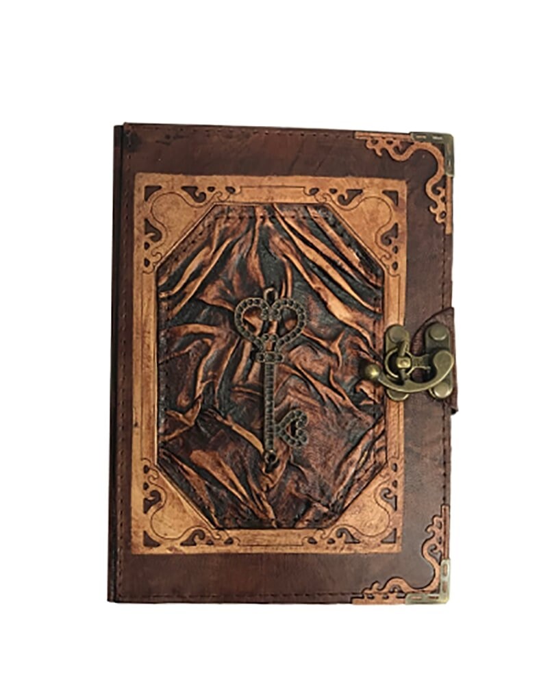 Genuine Leather-bound Romantic Heart Key Journal Notebook by | Etsy UK