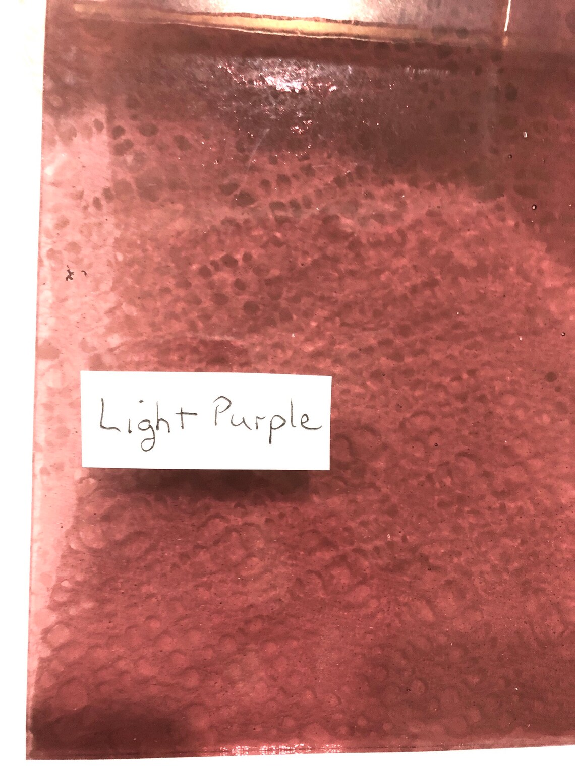 Sheet PALE / LIGHT PURPLE Transparent Stained Glass Sheet - Etsy