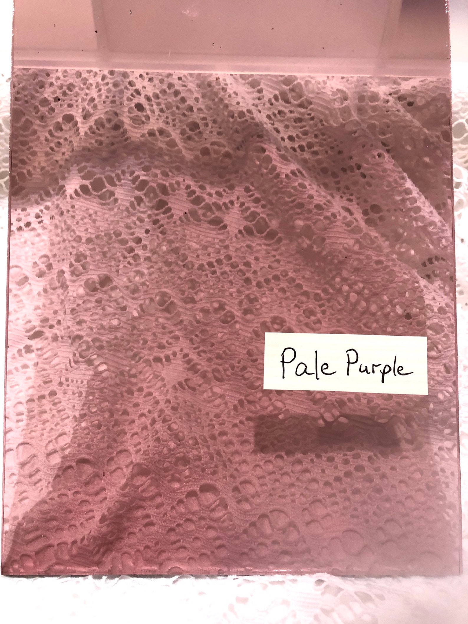 Sheet PALE / LIGHT PURPLE Transparent Stained Glass Sheet - Etsy