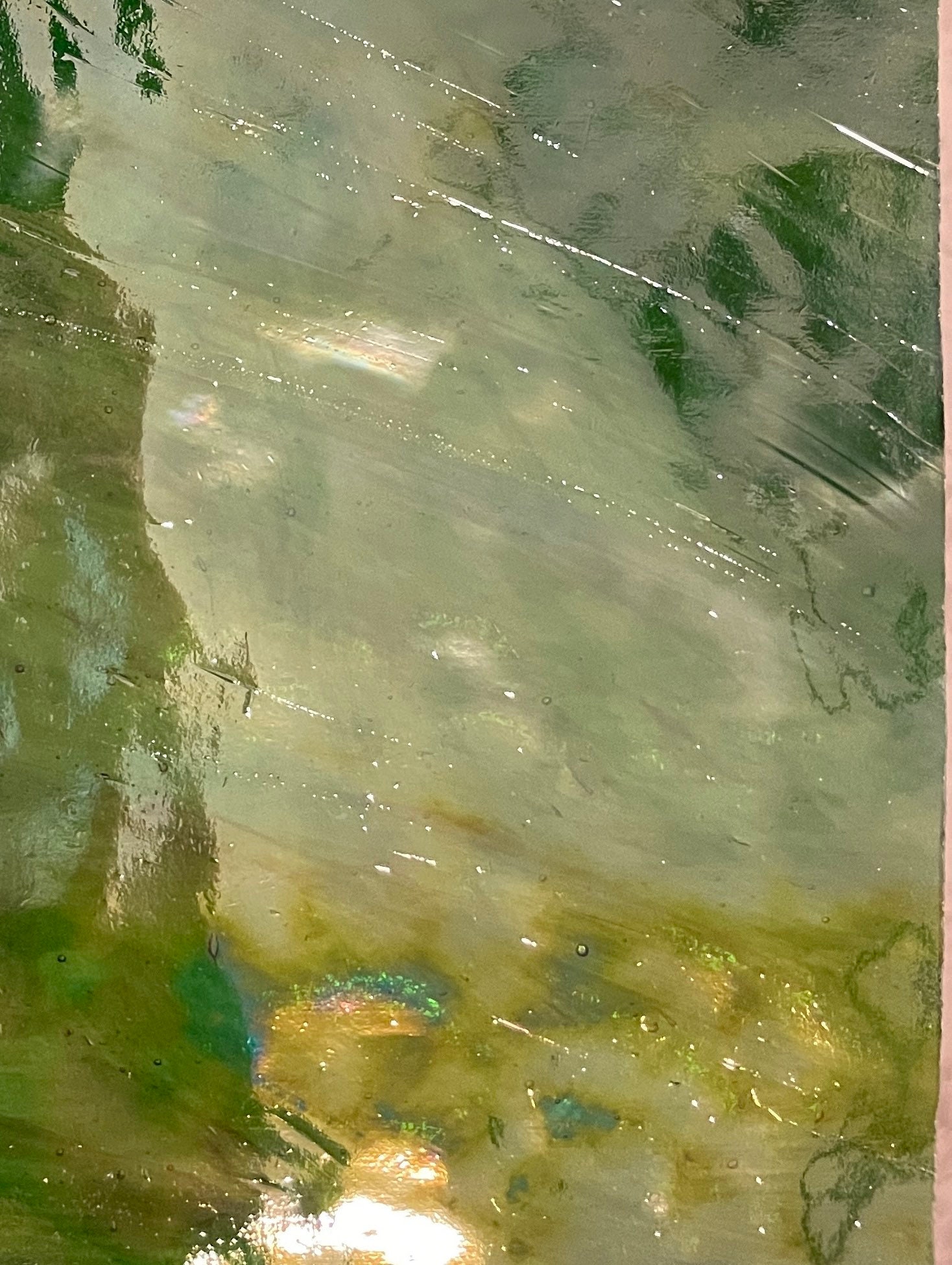 Silver & Gold Iridized Stained Glass Sheet A28 - Etsy