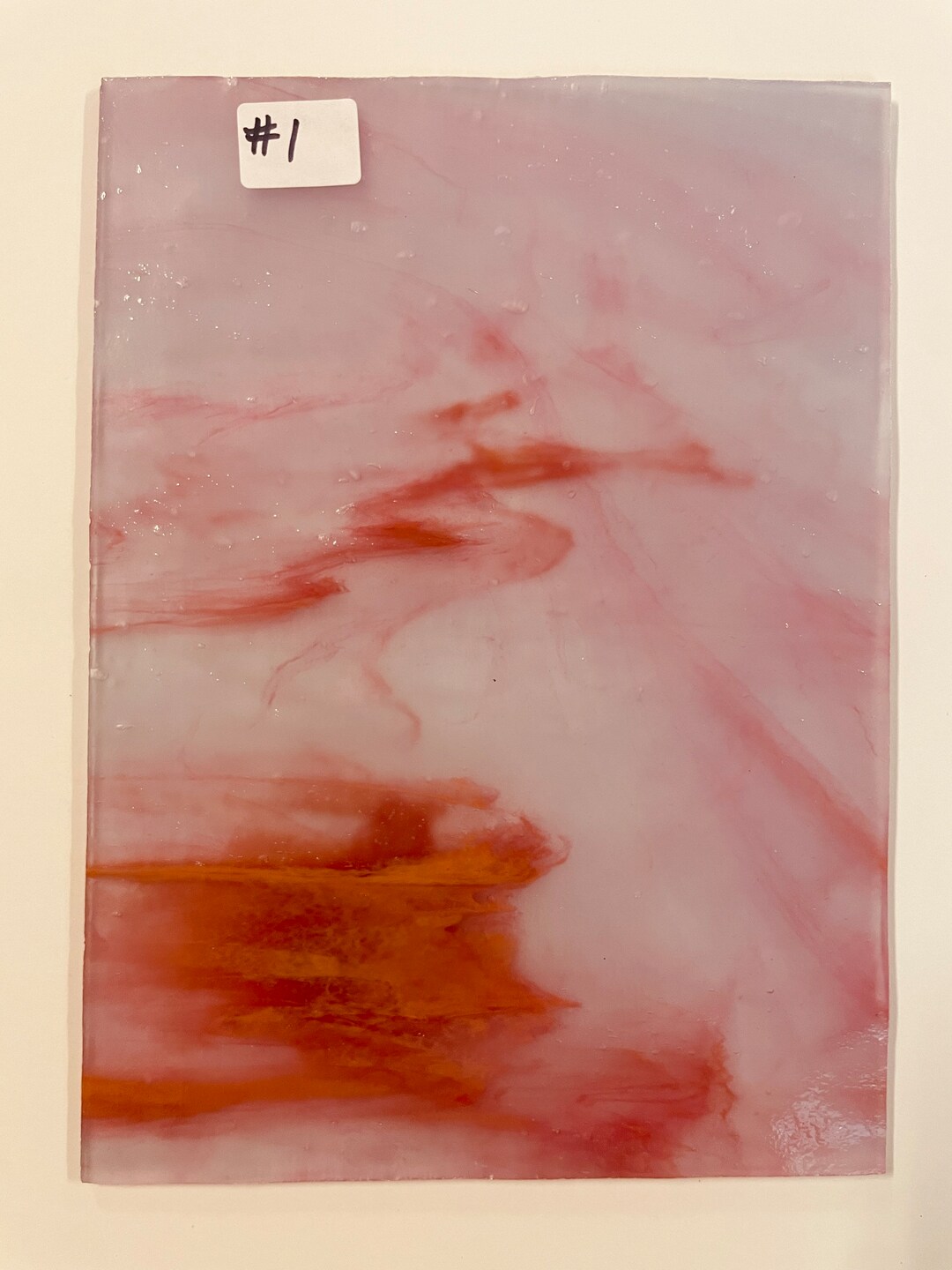 SALMON PEACH Translucent Stained Glass Stipple T14 - Etsy