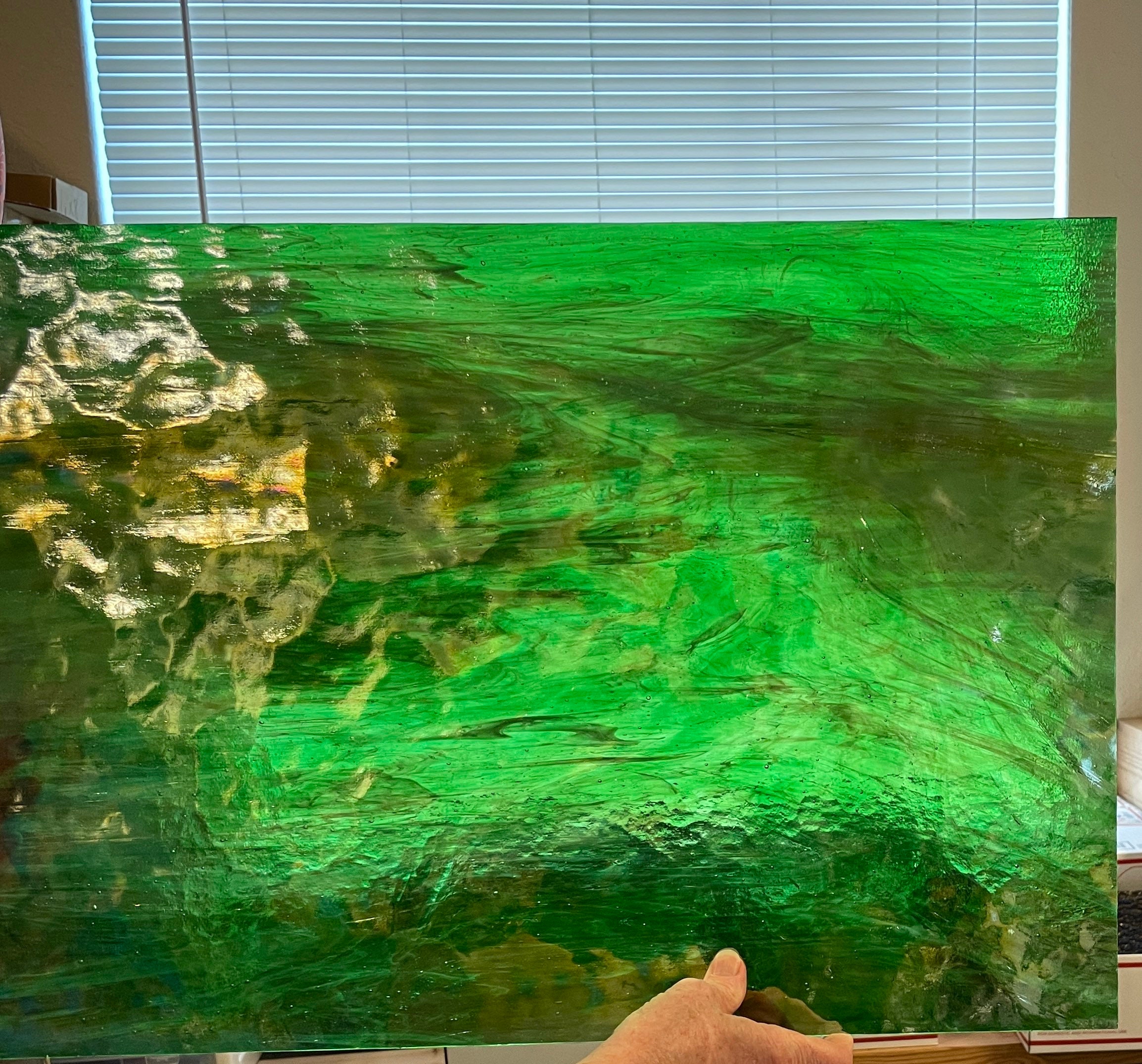 Silver & Gold Iridized Stained Glass Sheet A28 - Etsy