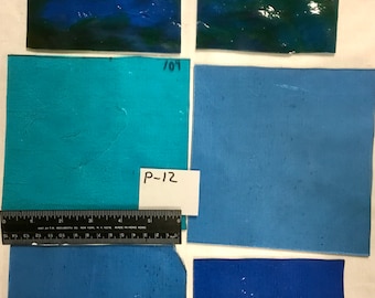 Turquoise Stained Glass Sheet - Etsy
