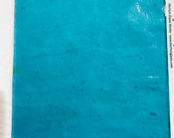 Sheet TURQUOISE BLUEGREEN Translucent Stained Glass Supply T01 - Etsy