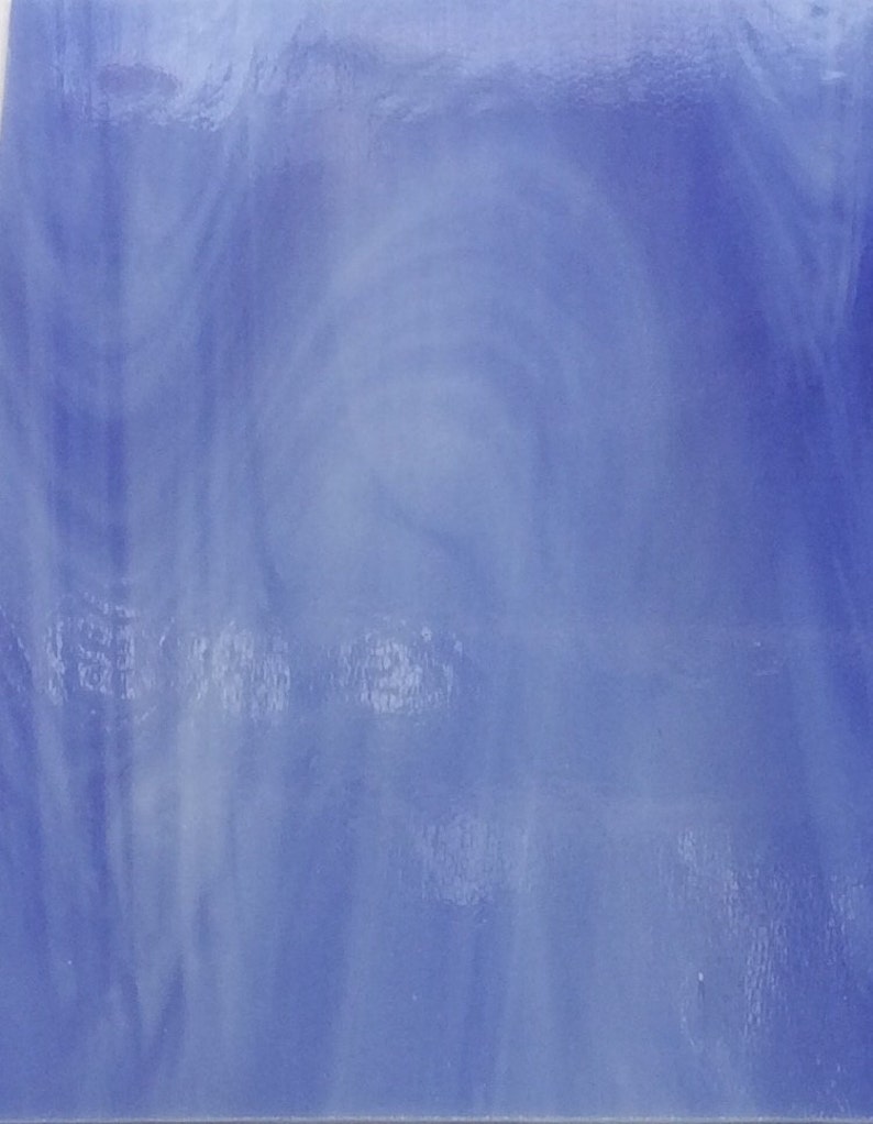 Sheet SHINY BLUE VIOLET Streaky Sky Blue Stained Glass | Etsy