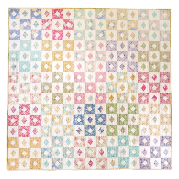 Crystal Lattice Quilt Pdf Pattern Throw and Baby Modern | Etsy