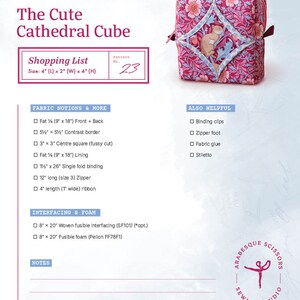 The Cathedral Pdf Bundle - Cathedral Window Pincushion, Sachet, & Cube ...