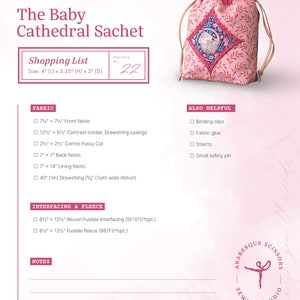The Baby Cathedral Sachet - PDF Pattern - Etsy