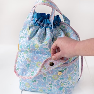 Blithe Bucket Bag Pdf Pattern Drawstring Tote - Etsy