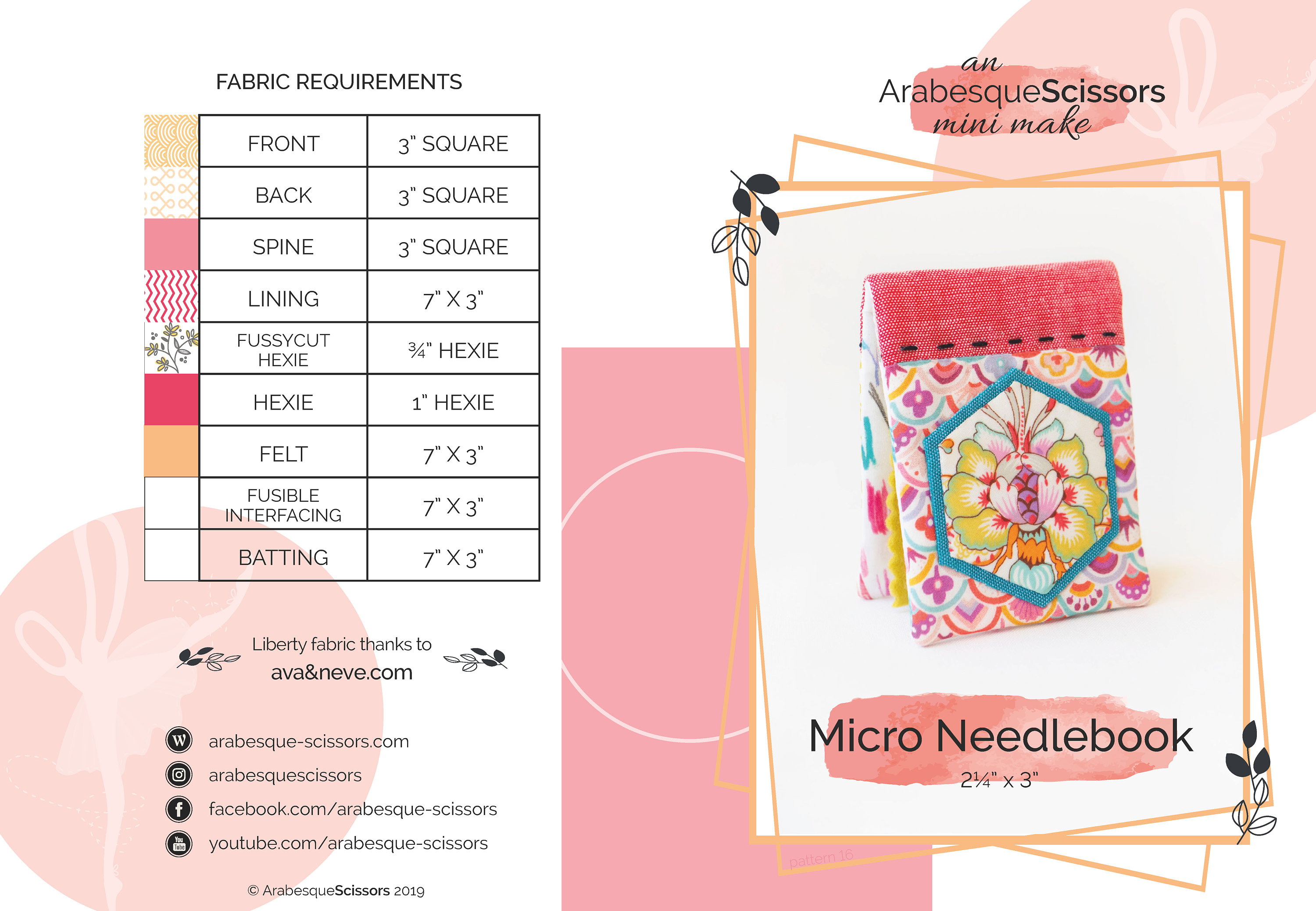 Micro Needlebook Arabesque Scissors Mini Makes Sewing - Etsy