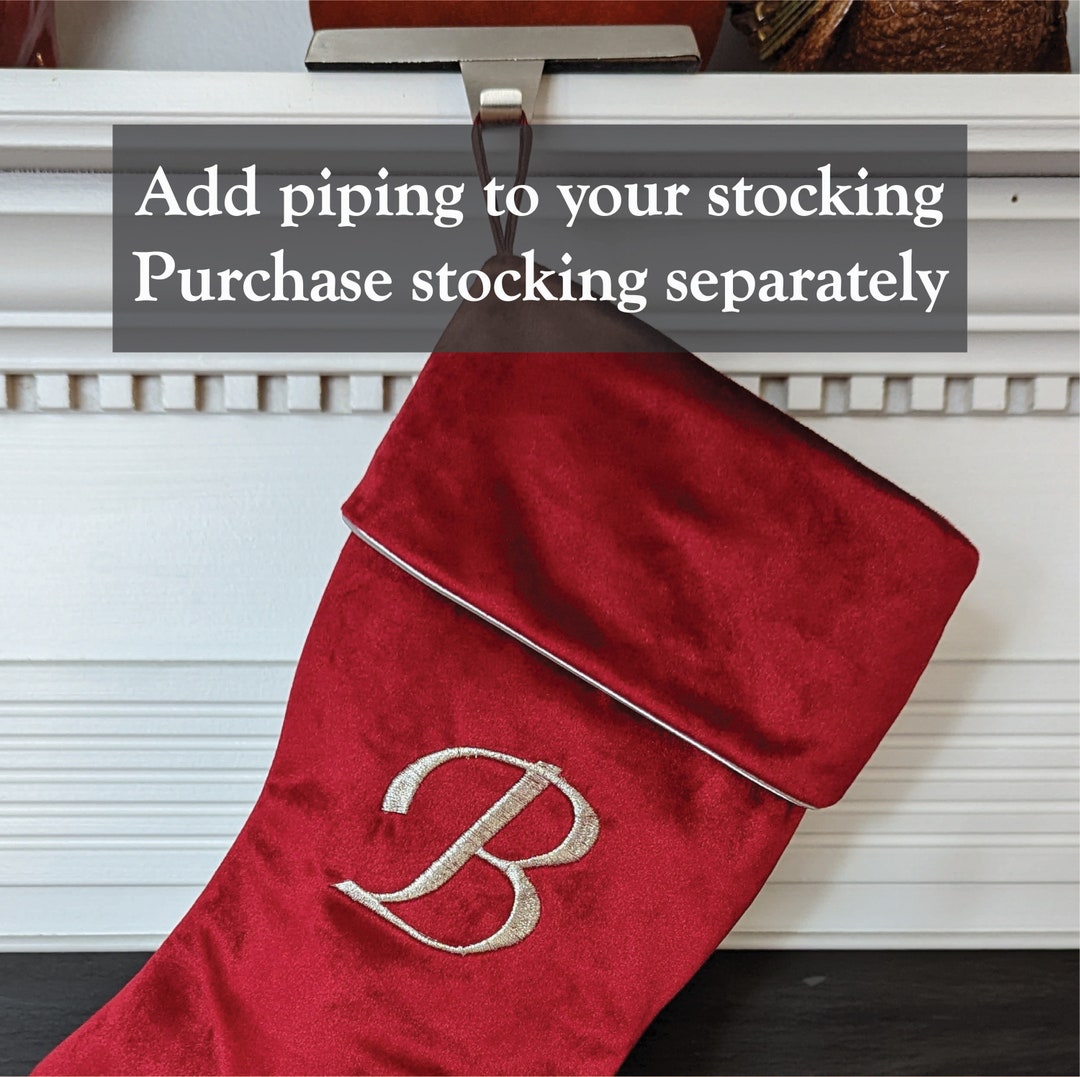 Piping Add-on, Add Piping to Cuff. Stocking Not Included. - Etsy