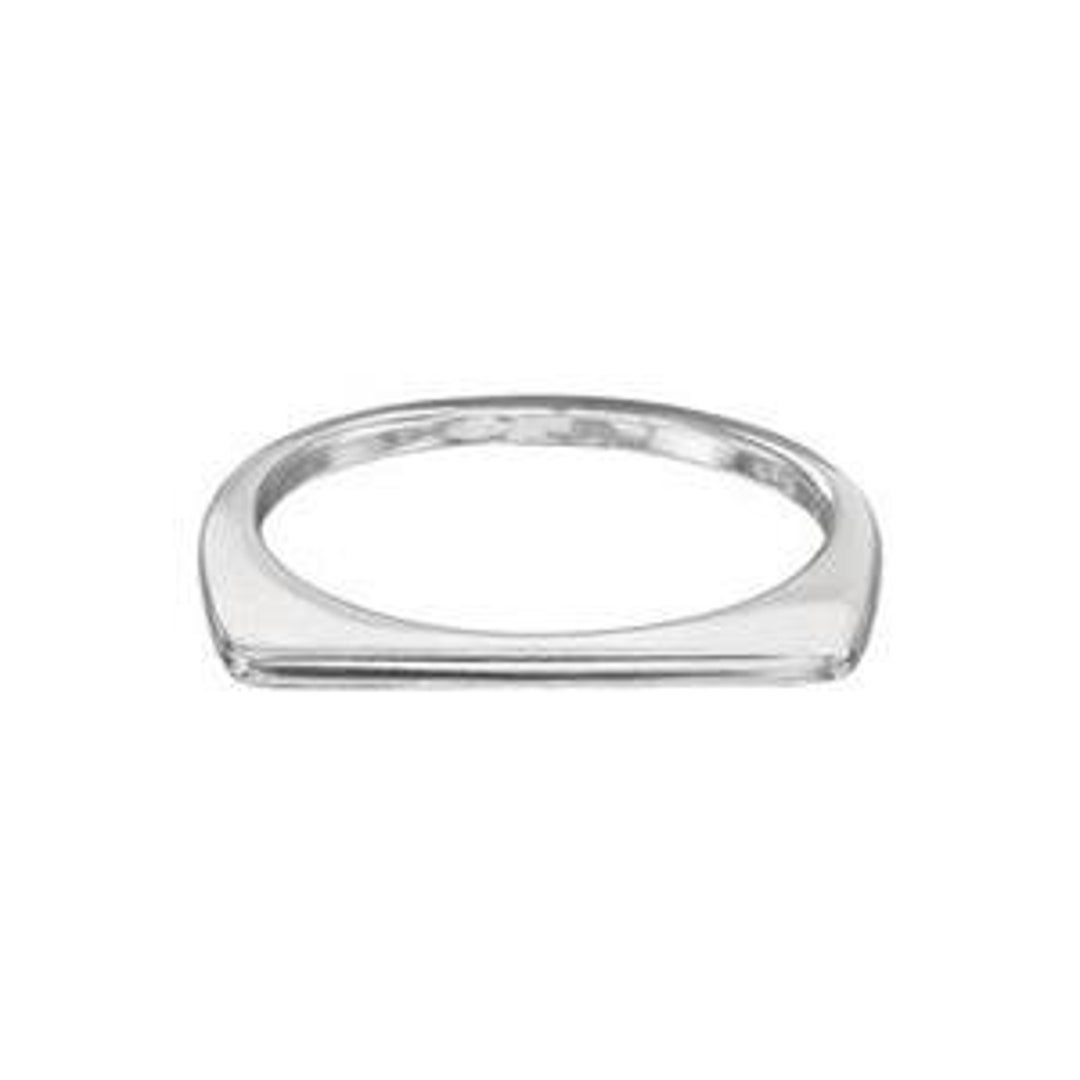 Bar Ring | Minimalist Ring | 925 Sterling Silver Ring | Parallel Bar ...