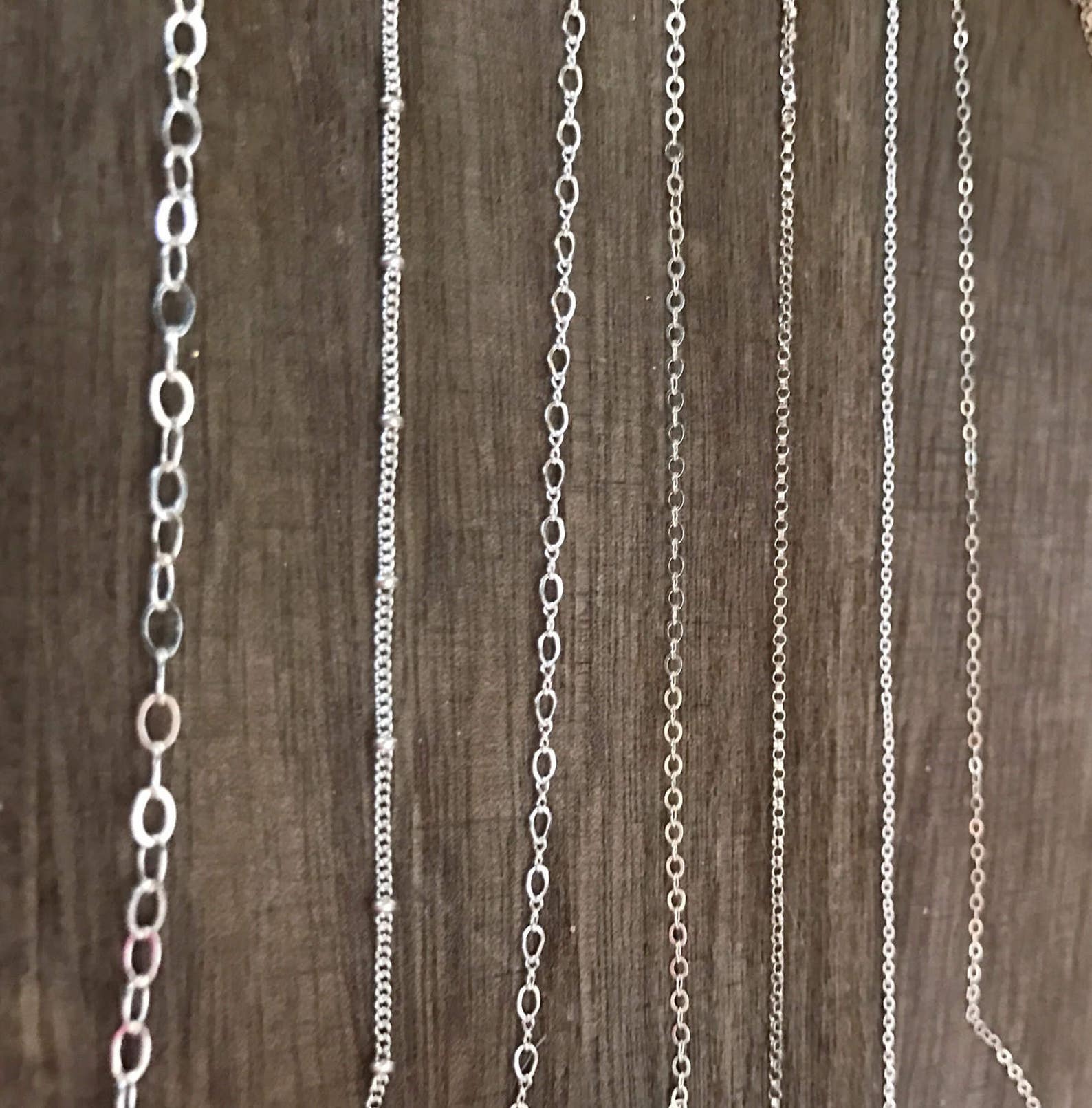 Sterling Silver Chain Jewelry Chain Chain Necklace | Etsy