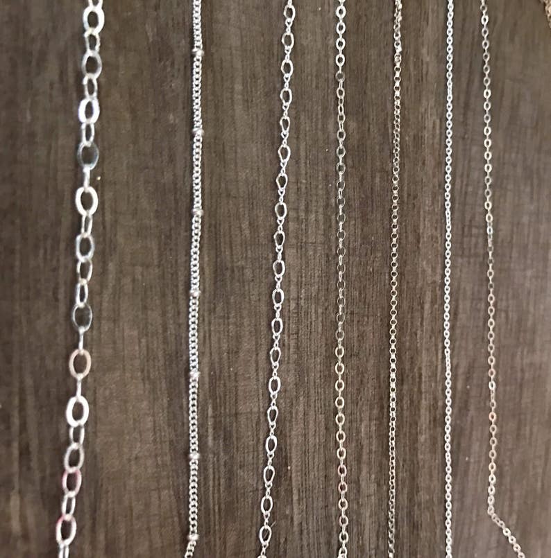 Sterling Silver Chain, Jewelry Chain, Chain Necklace, Finished Chain ...