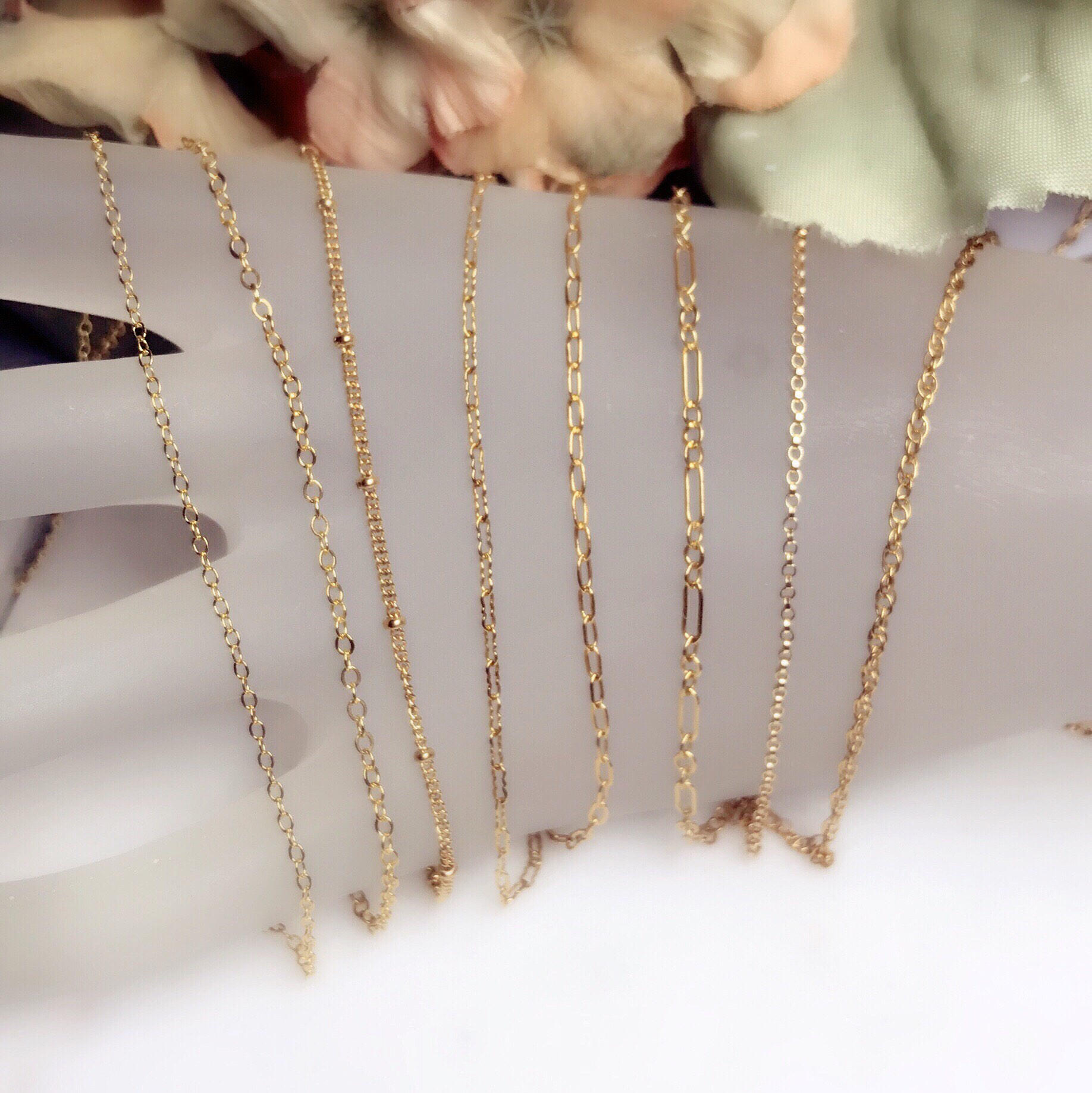 Gold Filled Jewelry Chain Long and Short Chain Bracelet - Etsy