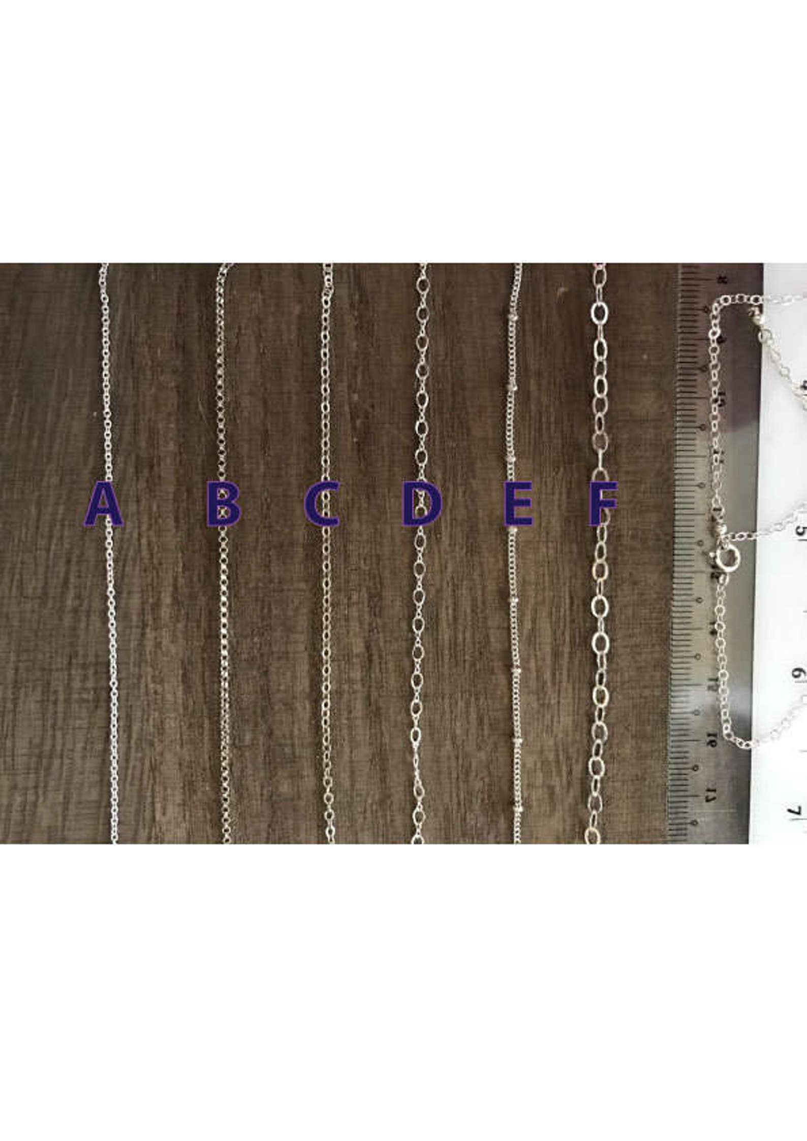 Sterling Silver Chain Jewelry Chain Chain Necklace | Etsy